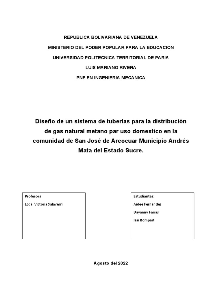 Proyecto V | PDF | Viscosidad | Gas natural licuado