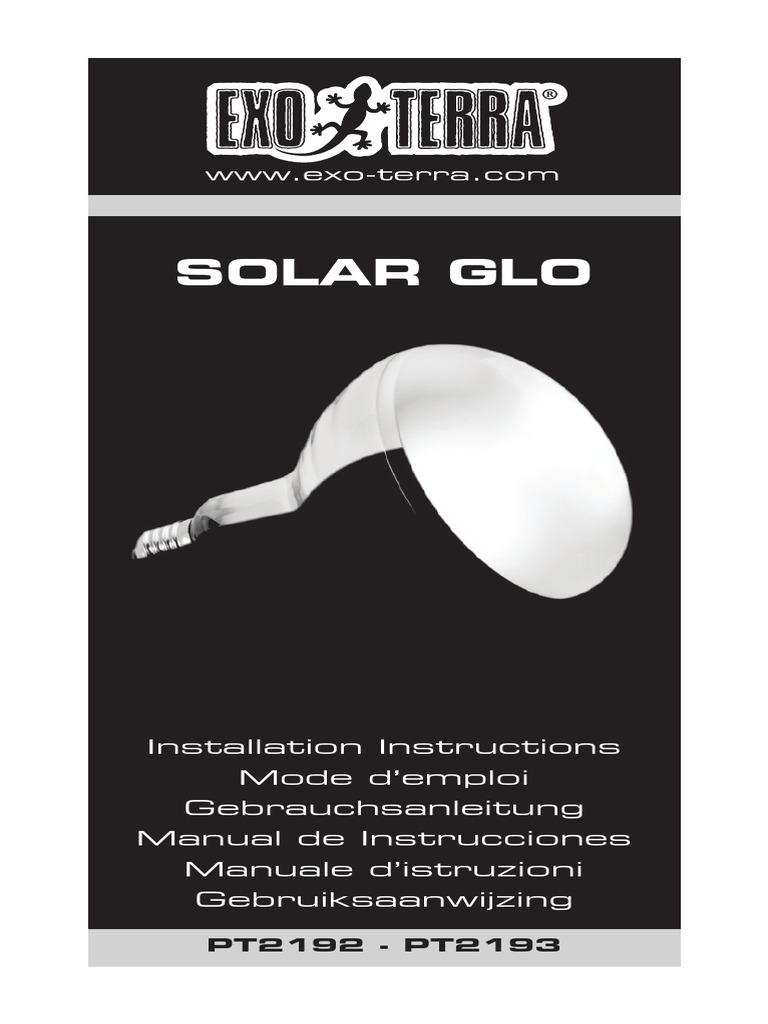 Solar Glo EU Instruction Manual PDF | PDF | Ultraviolet | Electrical ...