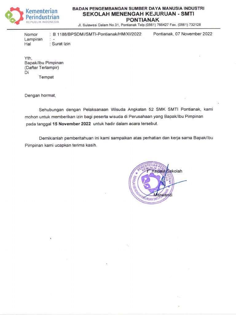 Surat Izin Perusahaan | PDF