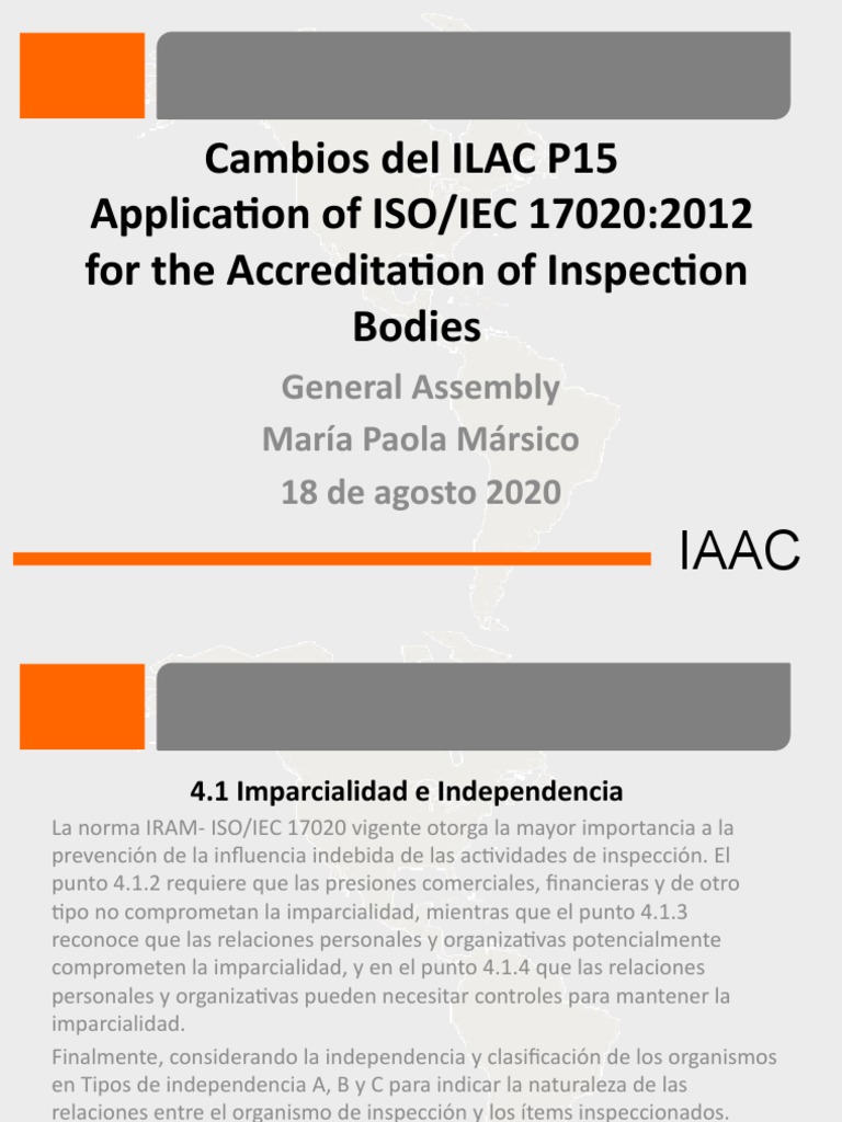 2.6 Presentation ILAC P 15 | PDF | Calibración | Inteligencia artificial