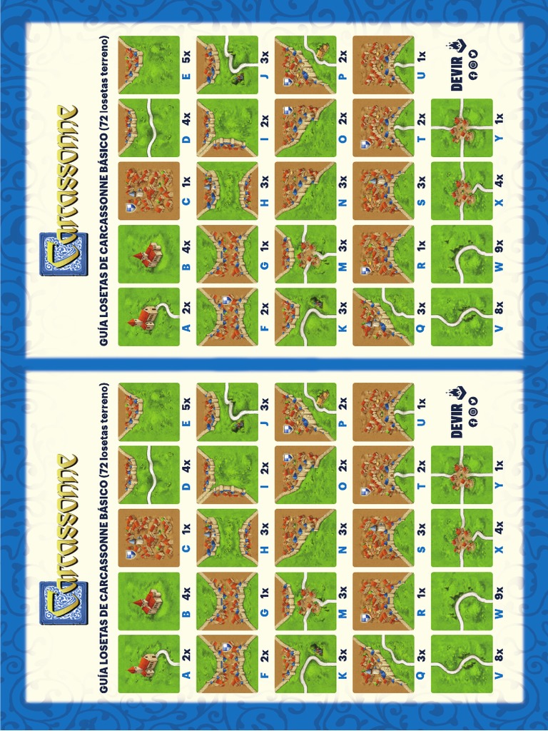 Carcassonne Infografia Bolsillo Doble | PDF