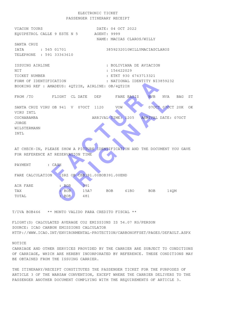 Etkt PDF | PDF | Aviation