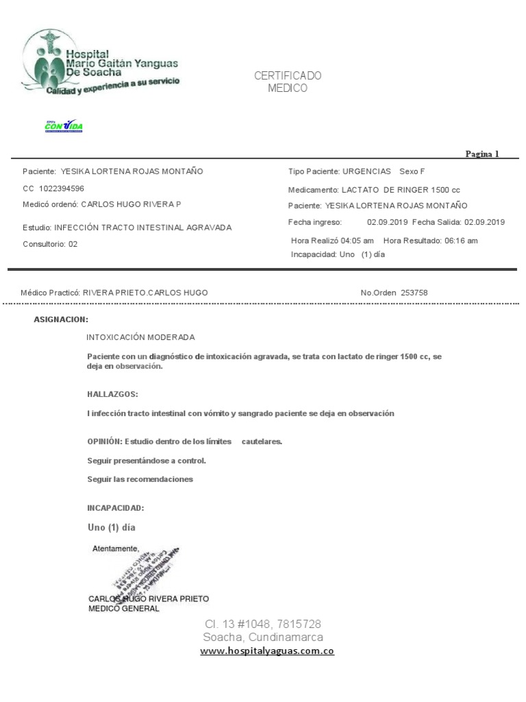 Incapacidad Lorena 2 Sep 19 | PDF