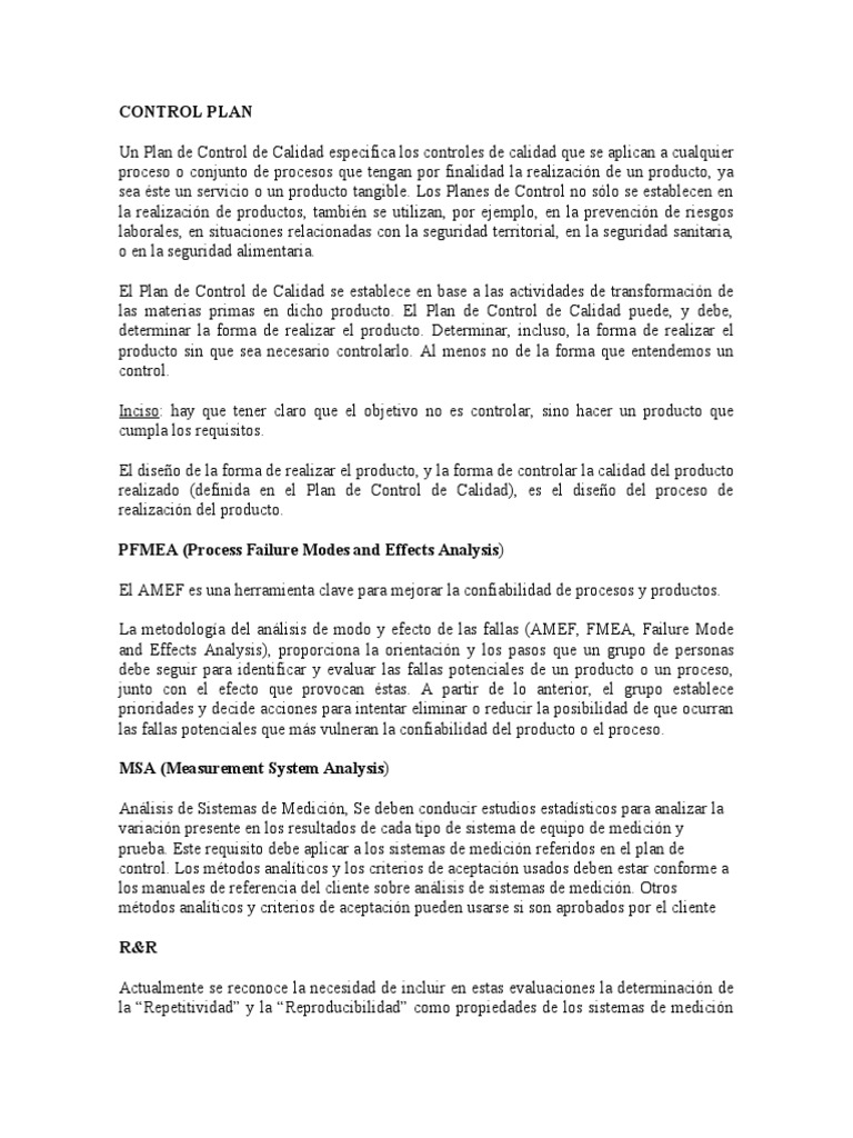 Guia para Ing de Calidad | PDF | Ingeniería de confiabilidad | Calidad (comercial)