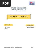 Méthode du Simplexe à Deux Phases | PDF