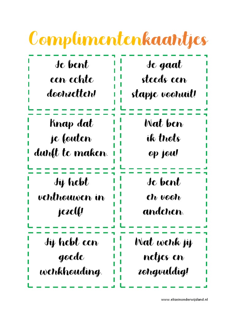 Complimentenkaartjes | PDF