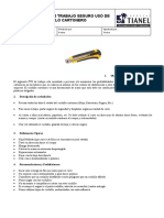 Uso Correcto Del Cutter | PDF