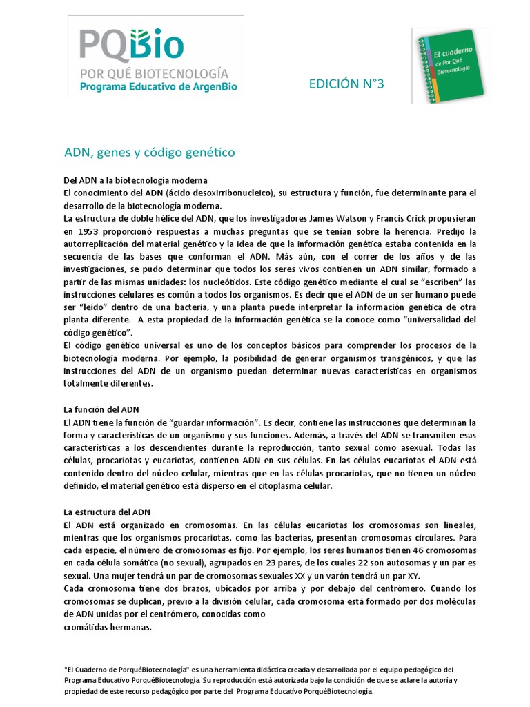 El - Cuaderno - 3 1 | PDF | Adn | Rna