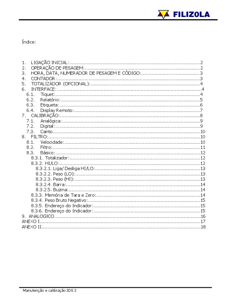 Filizola IDS2-rodo Com Ajuste de Secao | PDF | Computadores ...