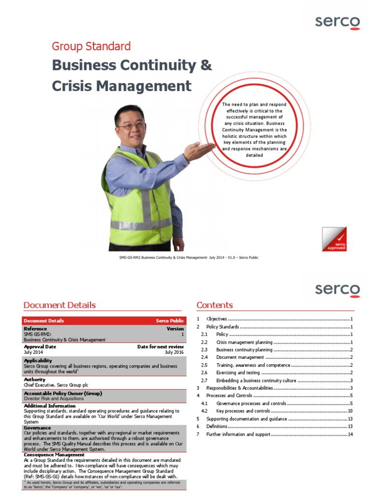 Business Continuity & Crisis Management Guide | PDF | Crisis Management ...