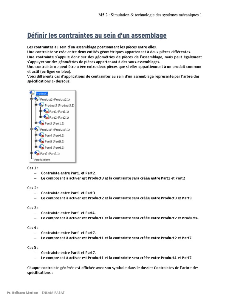 Cours Catia Assembly Simulation 2 PDF | PDF | Angle