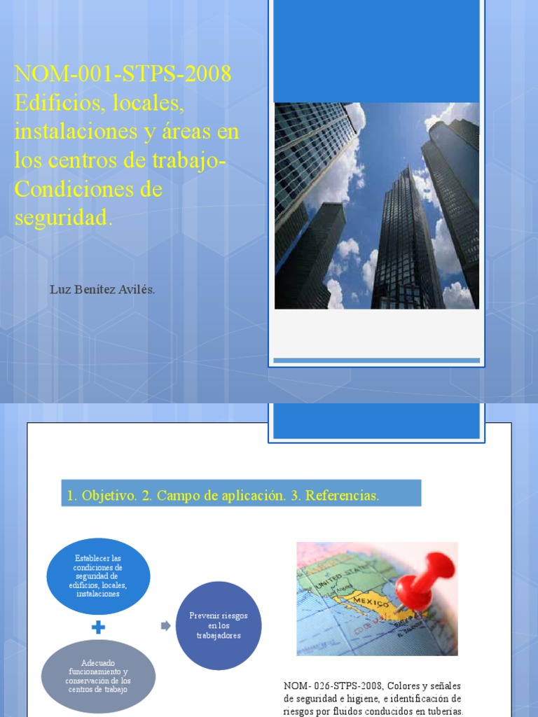 NOM-001-STPS-2008 Edificios, Locales, Instalaciones y Áreas | PDF | Calle
