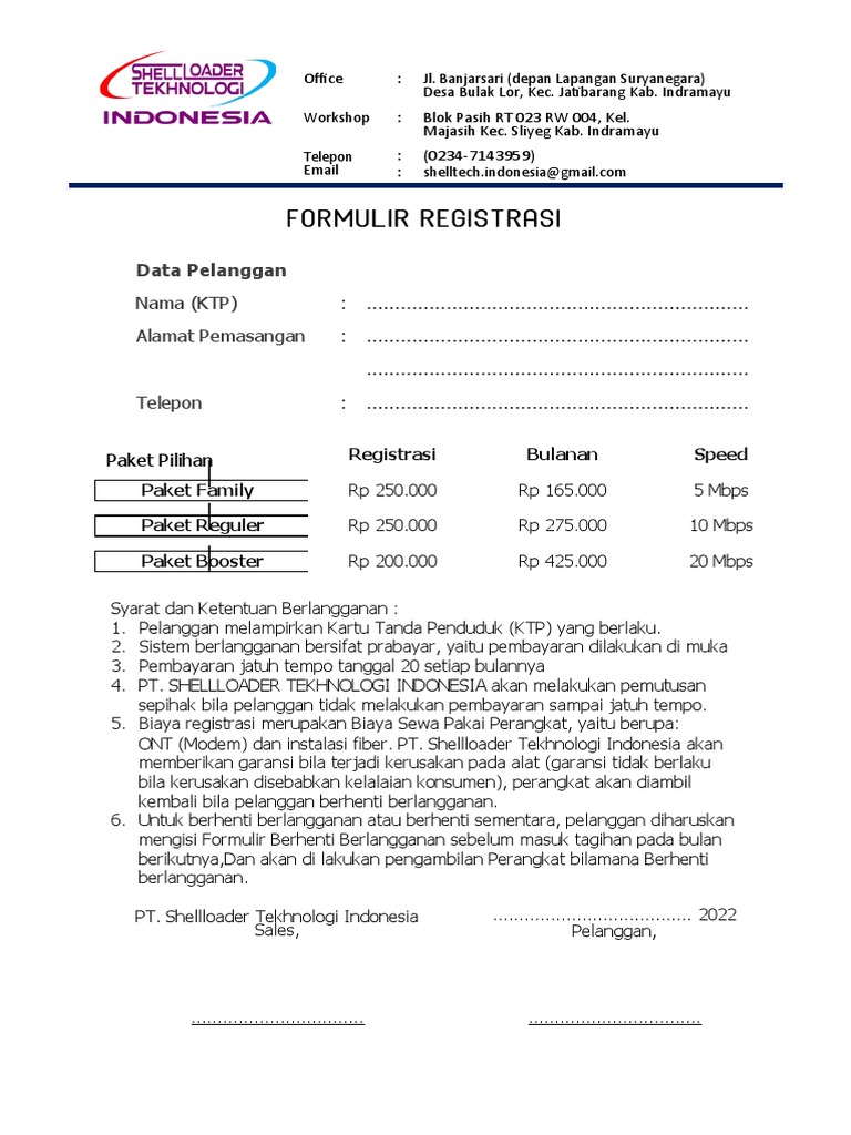 Form Registrasi | PDF | Komputer
