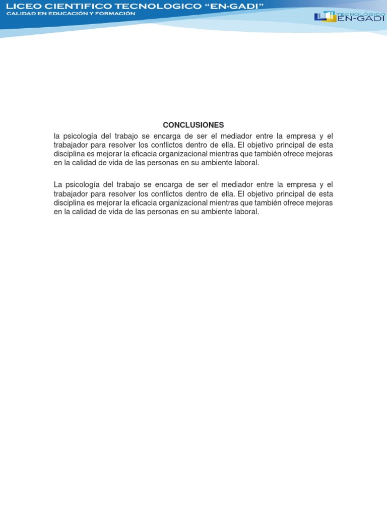 CONCLUSIONES | PDF