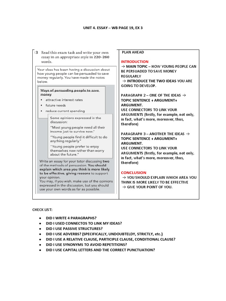 Unit 4. Essay | PDF