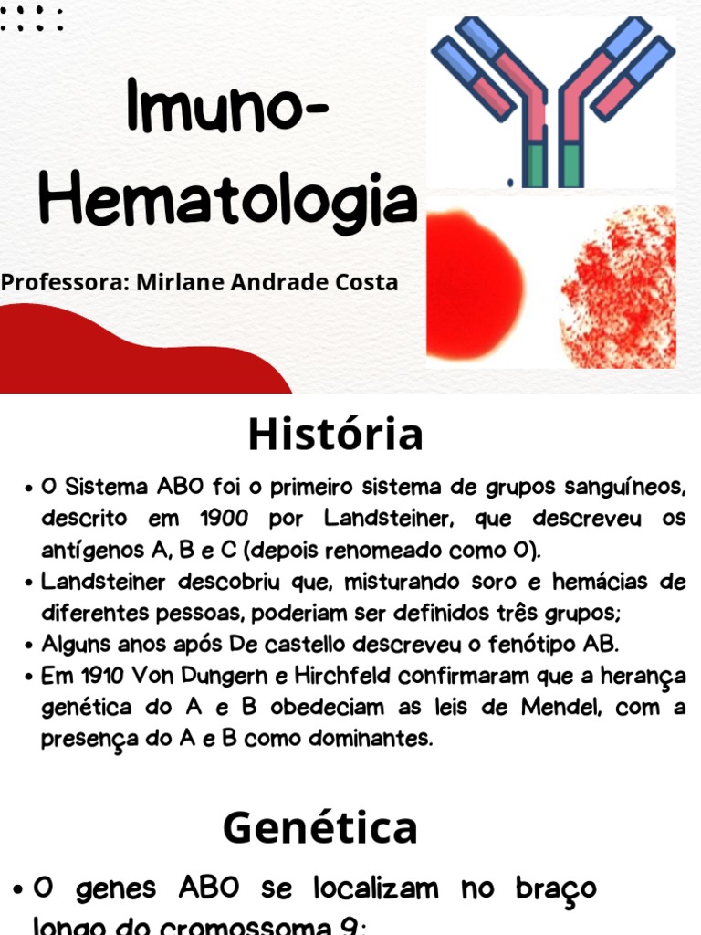 Imuno-Hematologia-Conceitos para Entender Aula Prática | PDF | Hemácia | Anticorpo