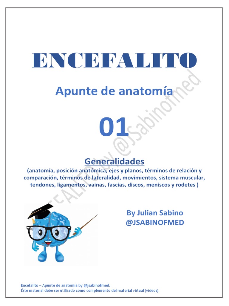 Encefalito 01 - Generalidades 01 | PDF | Músculo | Articulación