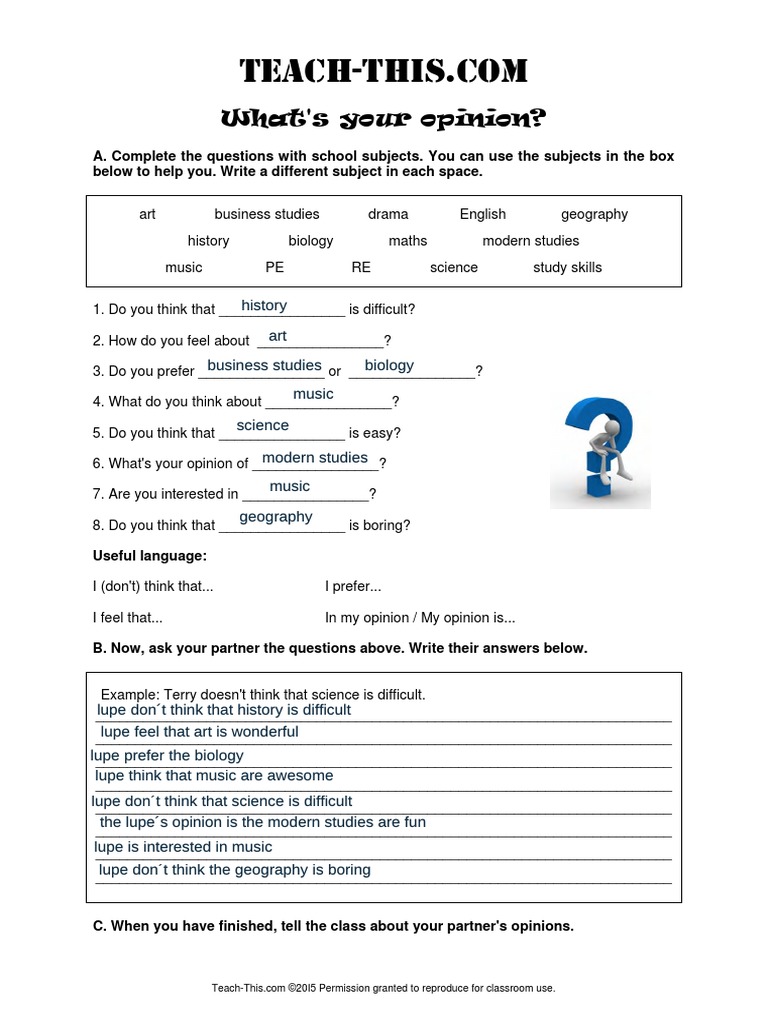 Whats Your Opinion | PDF | Science | Cognition