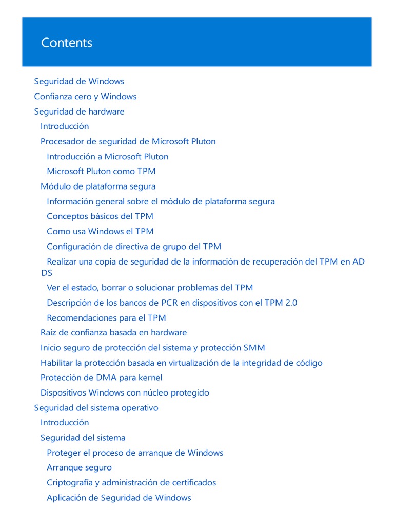 Seguridad de Windows PDF | PDF | Windows 10 | Microsoft Windows