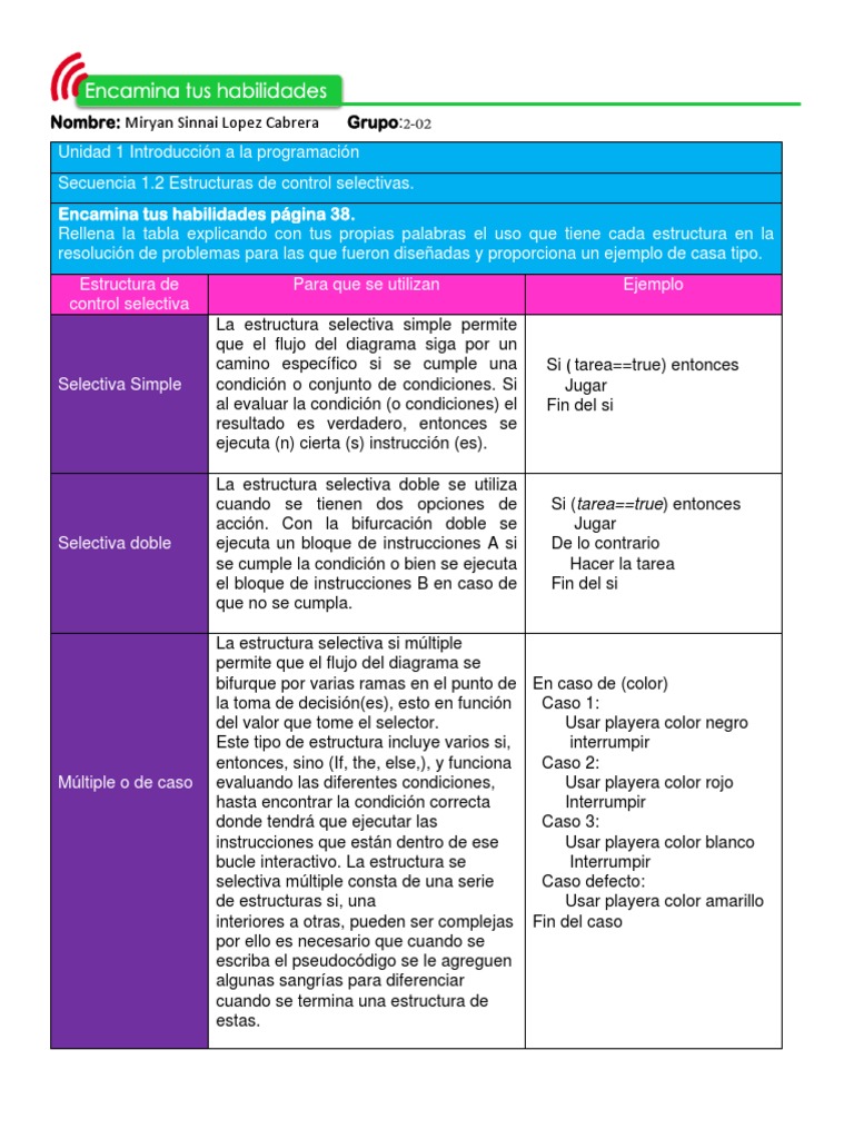 MSLC LC4 U1 Sub05 | PDF | Informática | Programación de computadoras