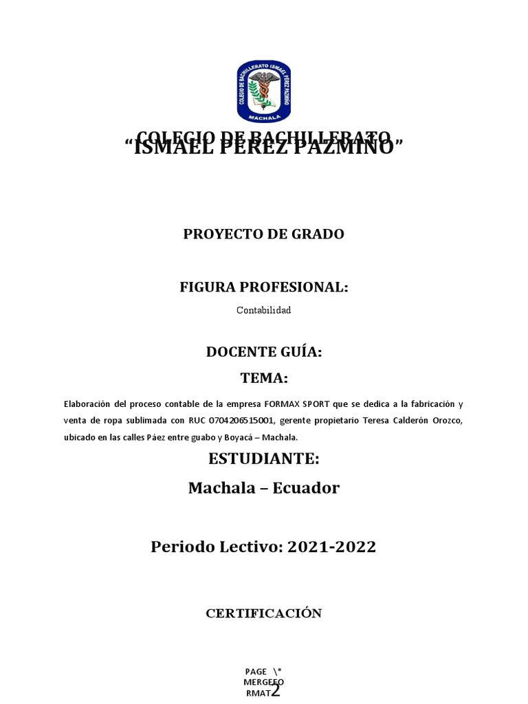 Proyecto Final - Jaramillo - Justin | PDF | Contabilidad | Depreciación