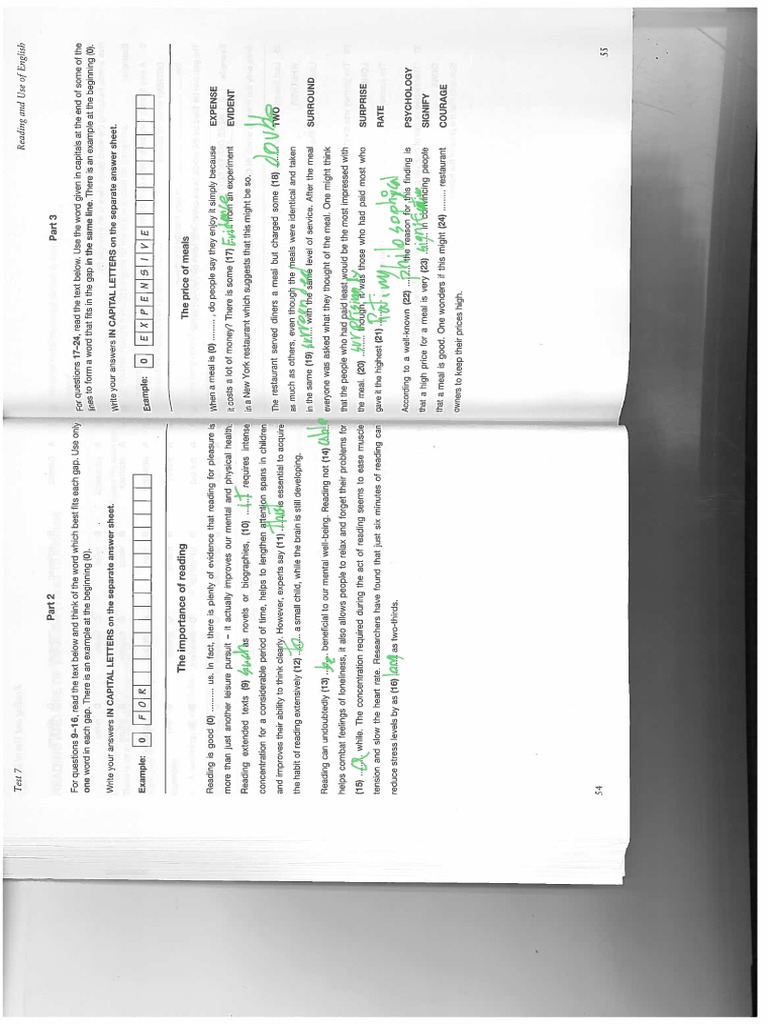 Test 7 - Use of English | PDF