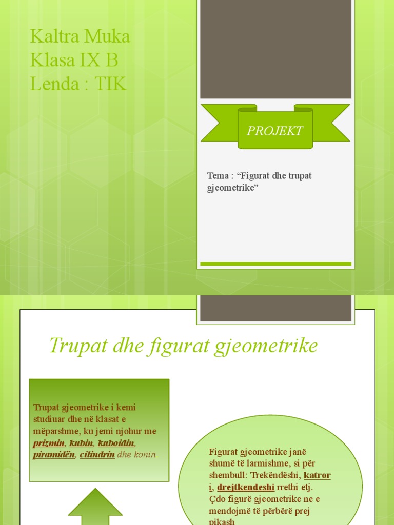 Figurat Dhe Trupat Gjeometrik | PDF