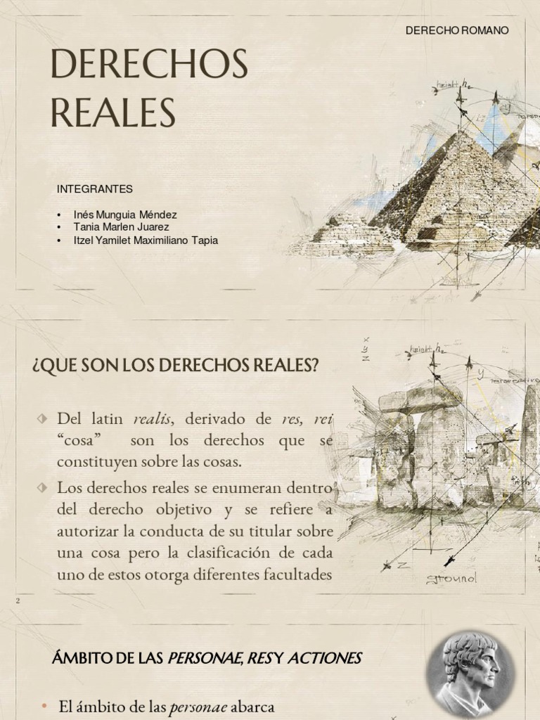 Derecho Reales, Derecho Romano. | PDF | Propiedad | Ley de hipotecas