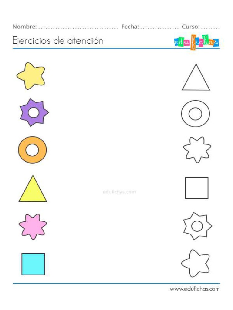 Ejercicio De Atención Pdf