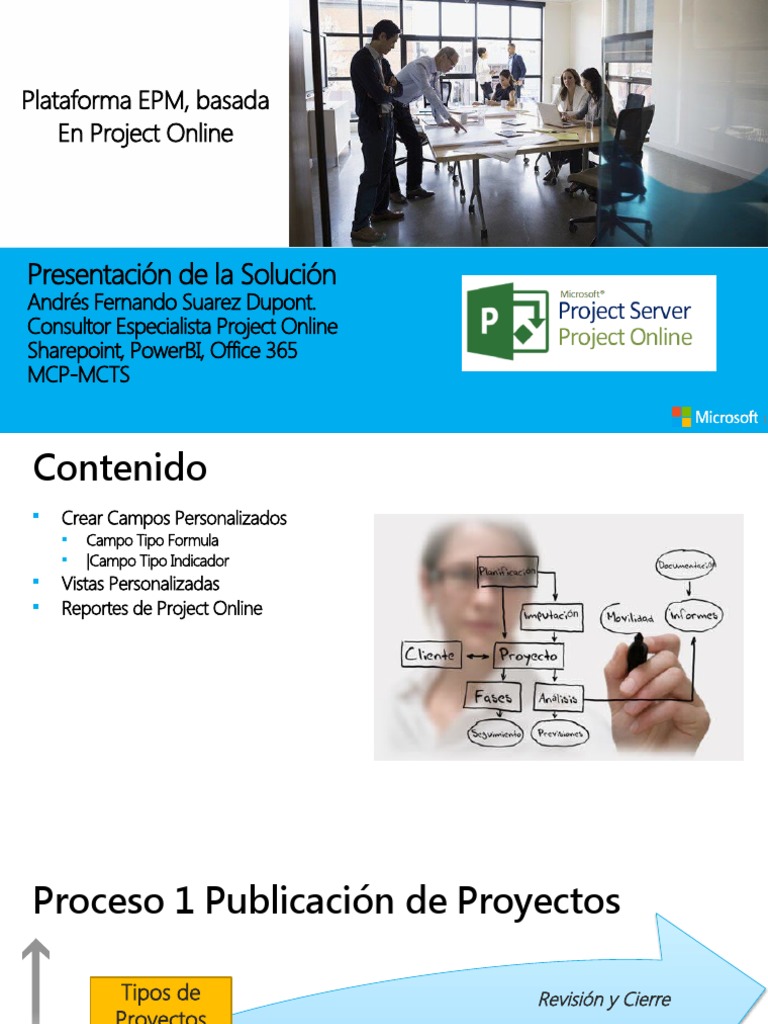 Presentación Procesos Project OnLine | PDF | Informática | Business