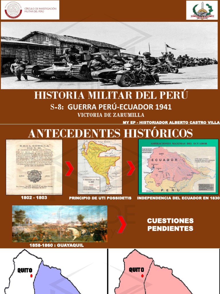 Guerra Perú-Ecuador 1941: Contexto y Desarrollo | PDF | Ecuador | Perú