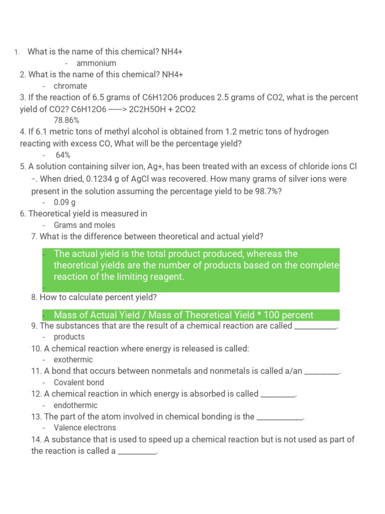 Reviewer Science | PDF | Mole (Unit) | Chemistry