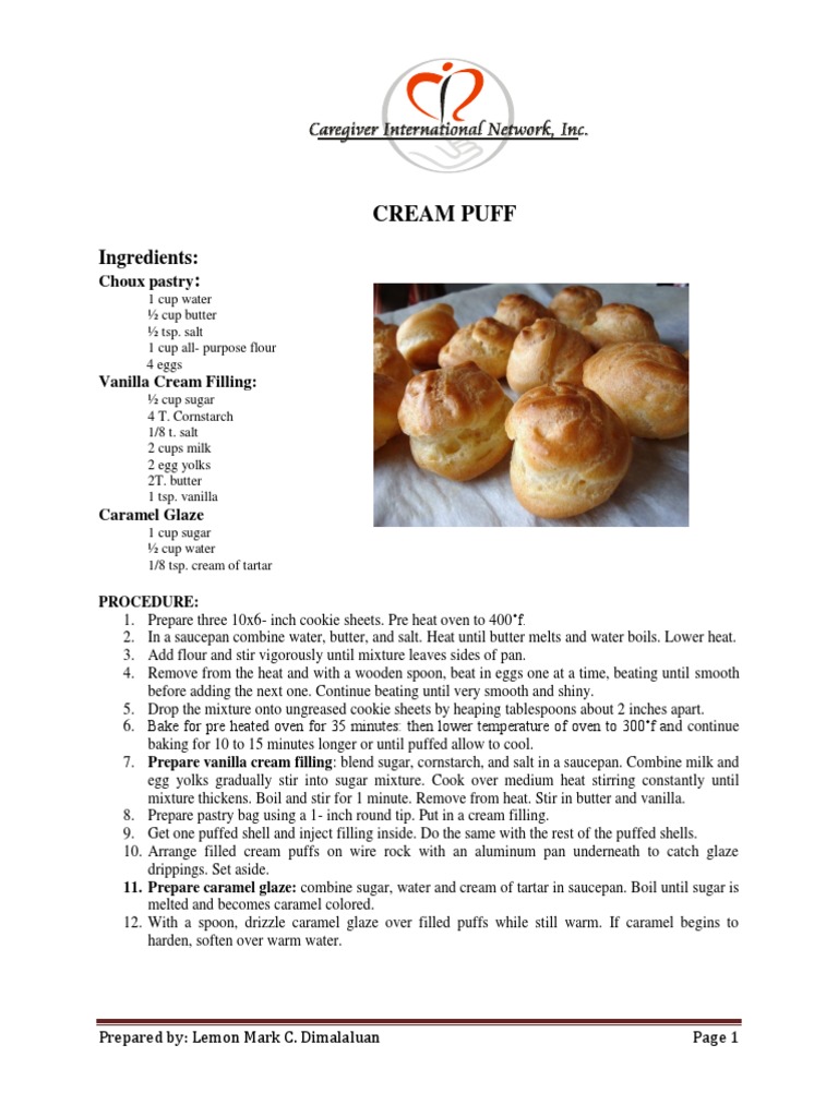 Cream Puff | PDF