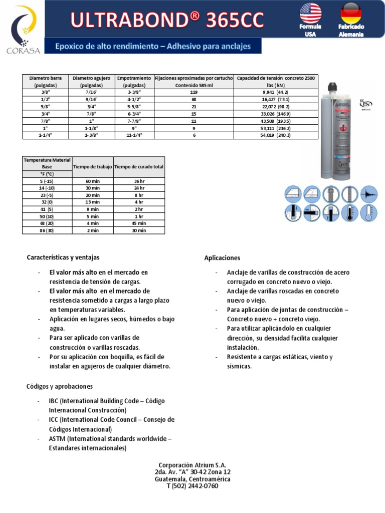 Ultrabond 365CC | PDF | Materiales