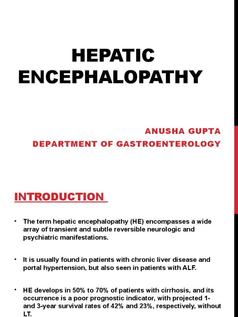 Hepatic Encephalopathy | PDF | Cirrhosis | Medical Diagnosis
