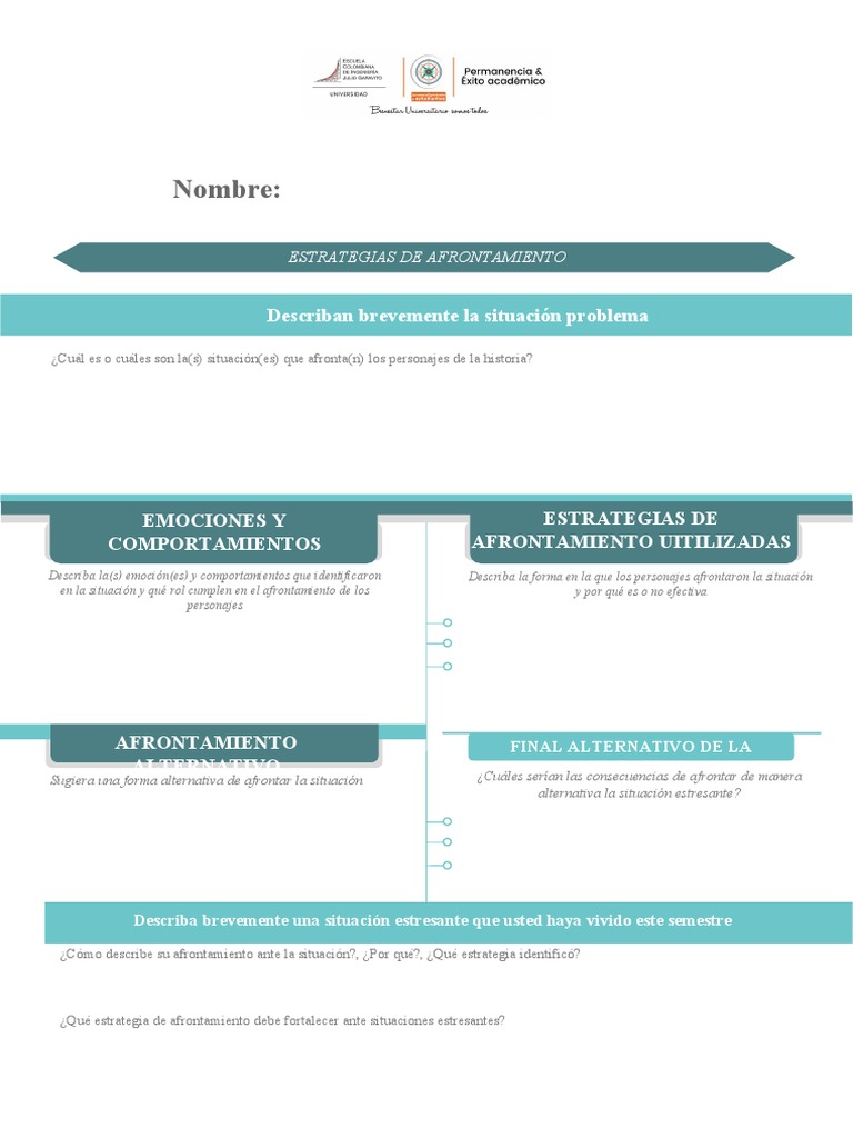 Estrategias de Afrontamiento Efectivas | PDF | Crecimiento personal y ...