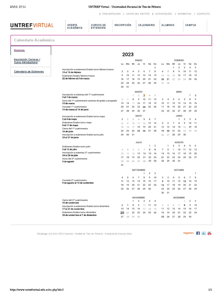 UNTREF Virtual - Universidad Nacional de Tres de Febrero | PDF