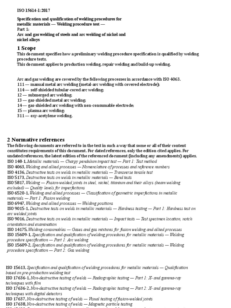 Introducción WPS ISO | PDF | Welding | Construction