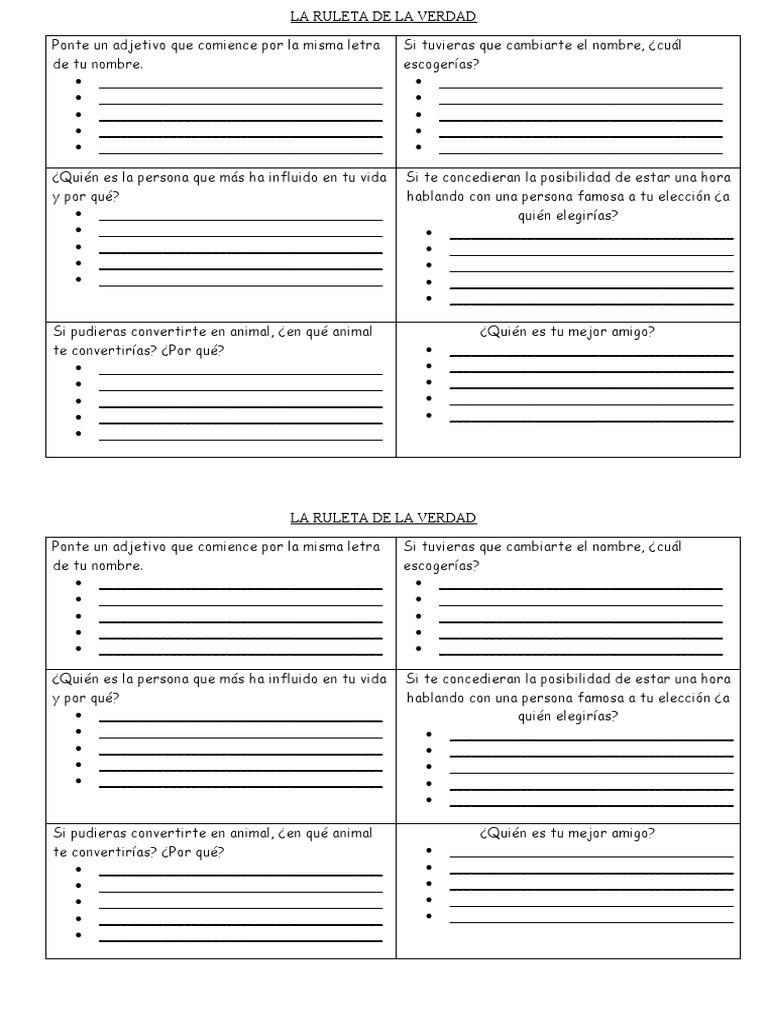 Ruleta Preguntona | PDF | Crecimiento personal y profesional | Negocios