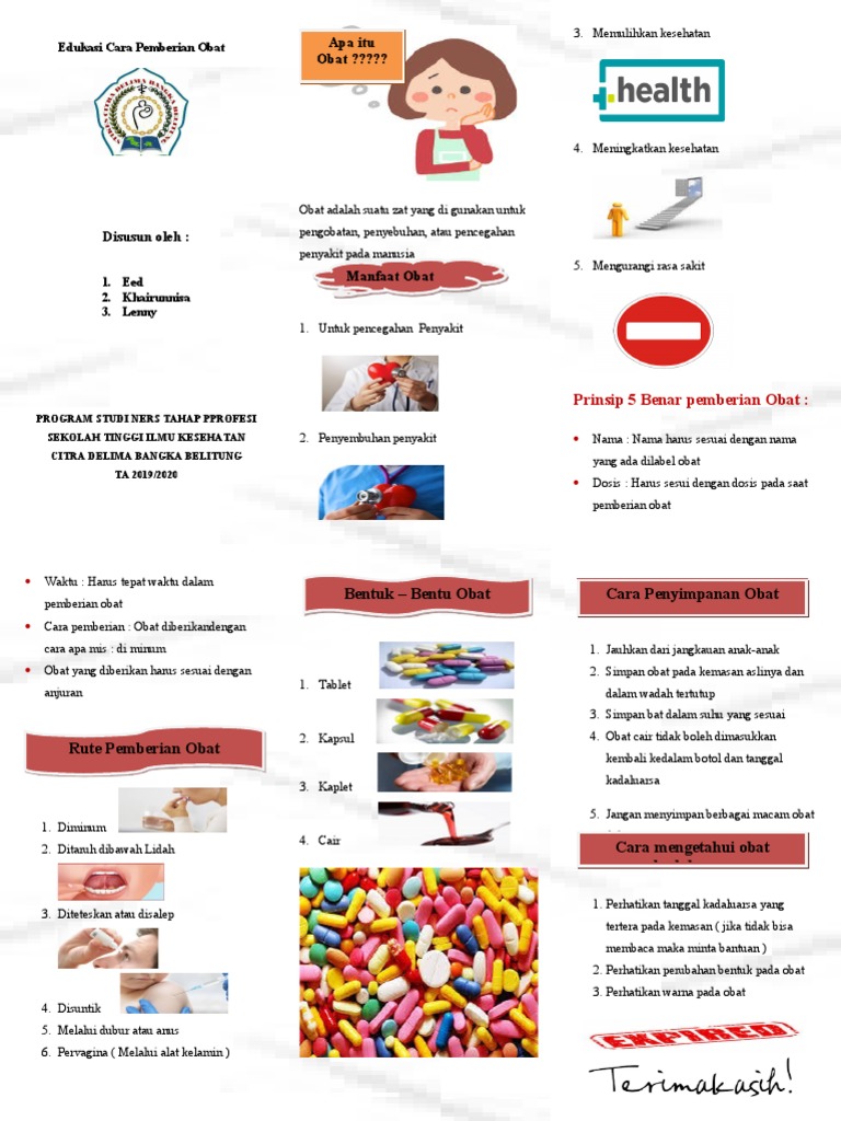 Leaflet Edukasi Obat | PDF