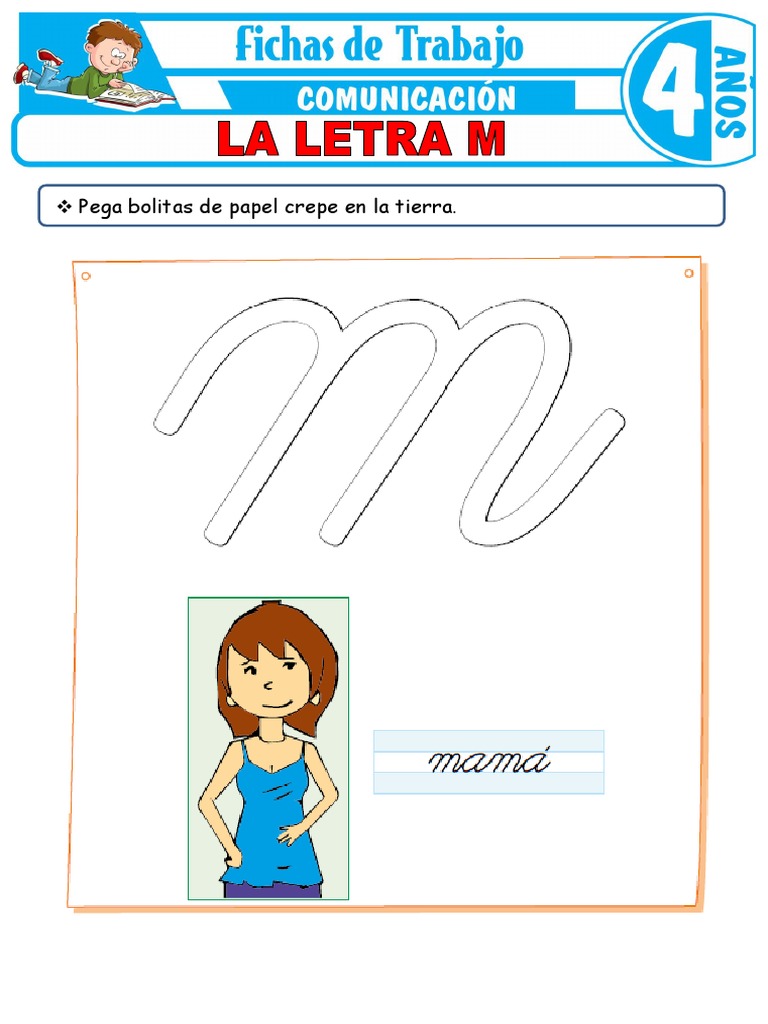 La Letra M para Ninos de 4 Anos | PDF