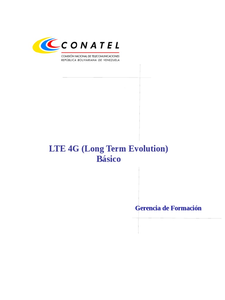 LTE 4G (Long Term Evolution) Básico: Gerencia de Formación | PDF | Lte ...