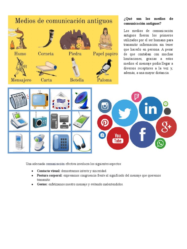 Qué Son Los Medios de Comunicación Antiguos | PDF