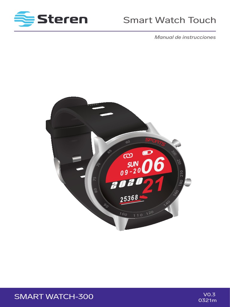 Manual de uso Smart Watch-300 | PDF | Reloj | Aplicación movil
