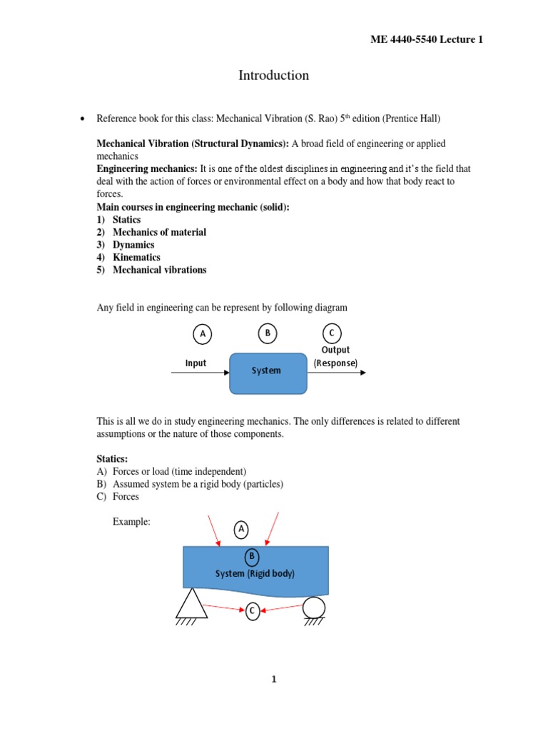 Mechanical Vibration PDF | PDF | Damping | Force