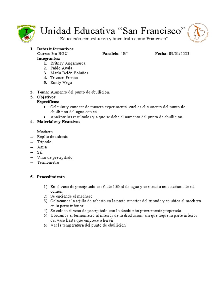 Informe de Laboratorio | PDF