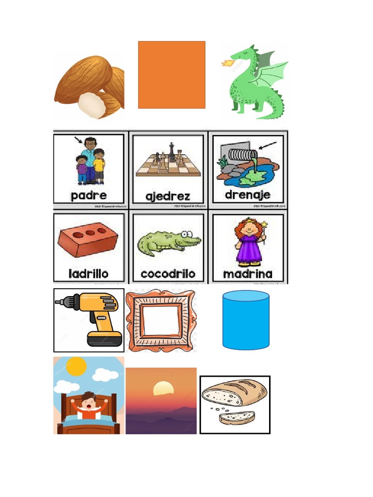 Palabras Con Dra, Dre, Dri, Dto, Dru | PDF