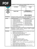 Spo Pemberian Oksigen Dengan Penggunaan NRM (Non Rebreathing Mask) | PDF
