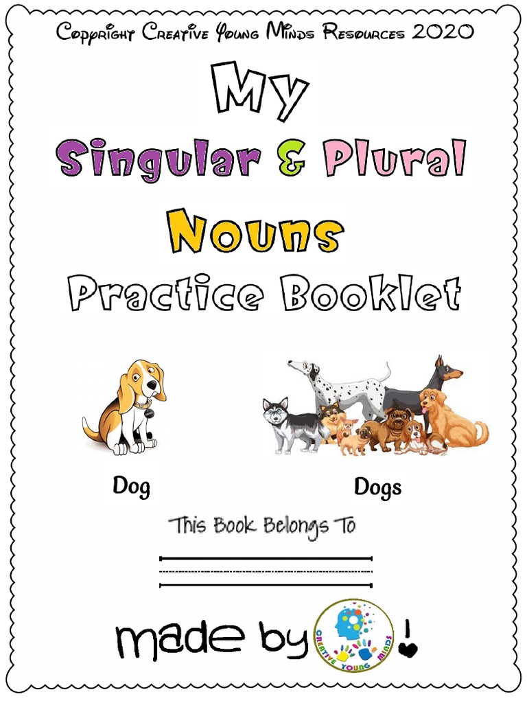 Singular and Plural Nouns Booklet PDF | PDF
