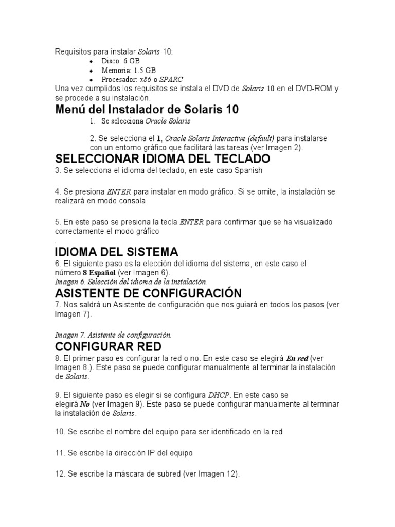 Requisitos para Instalar Solaris | PDF | Informática | Software